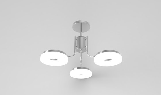 2018 36W/48W simple style led suspendant lighting 3 lights led chandelier