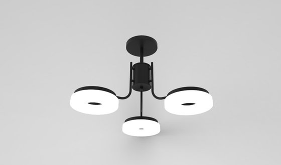 2018 36W/48W simple style led suspendant lighting 3 lights led chandelier