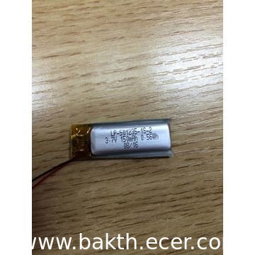 LP-501235-1S-2 3.7V 150mAh Rechargeable Lithium Polymer Battery