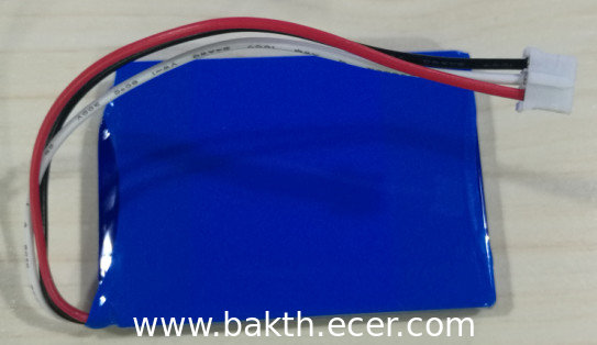 Li-ion Rechargeable battery BAKTH 654460A-PACK with 3.7V 2000MAH 7.3*45*64mm Max