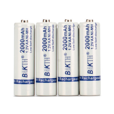 NiMH Rechargeable Battery 1.2V 2000MAH AA Low Self-discharge