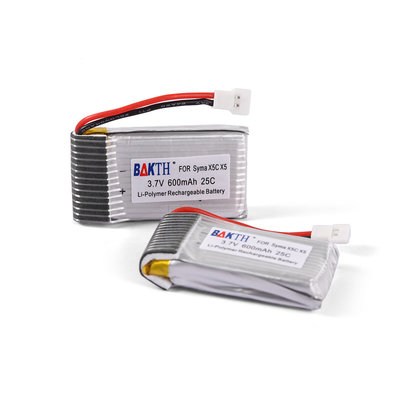 BAKTH Li-polymer Battery Pack 3.7V 600mAh UAV Battery for Syma X5C X5