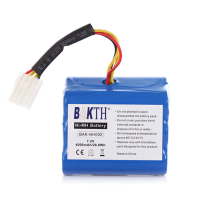 BAKTH NiMH Battery Pack High Capacity 7.2V 4000mAh Replacement Battery for Neato XV Series Robotics