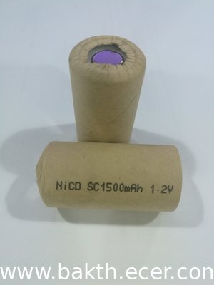 Customized Ni-Cd Battery cell SC 1500MAH 1.5V
