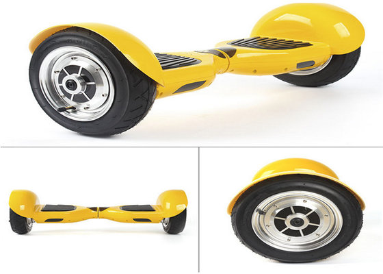 Yellow Color Two Wheeled Self Balancing Scooter 10 Inch Wheels for Short Distance Travel