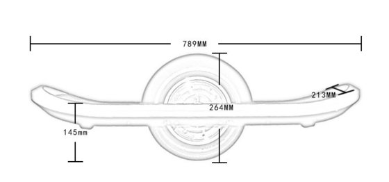 One Wheel Self Balance Hoverboard Electric Skateboard  with Led Lights and Marquee