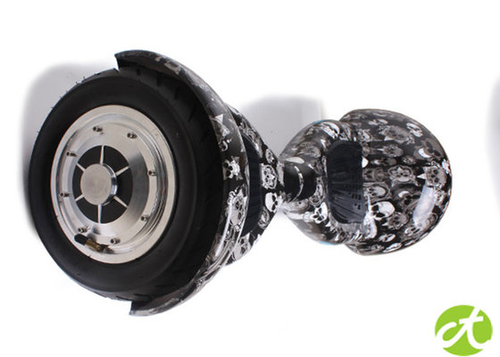 Hands Free Skull Motorized Two Wheel 10 Inch Tire Self Balancing Scooter
