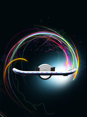Newest Design 6.5 inch Black or White Single Wheel Electric Skateboard Scooter with Bluetooth Speaker and RGB LED lights supplier