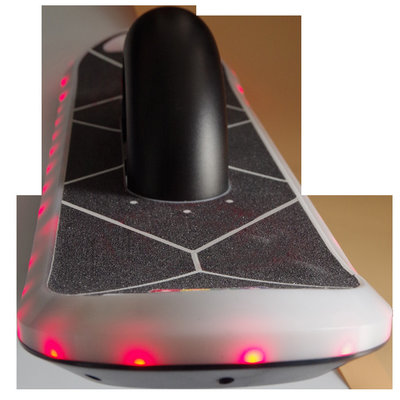 Newest Design 6.5 inch Black or White Single Wheel Electric Skateboard Scooter with Bluetooth Speaker and RGB LED lights supplier