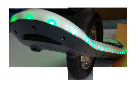 Newest Design 6.5 inch Black or White Single Wheel Electric Skateboard Scooter with Bluetooth Speaker and RGB LED lights supplier