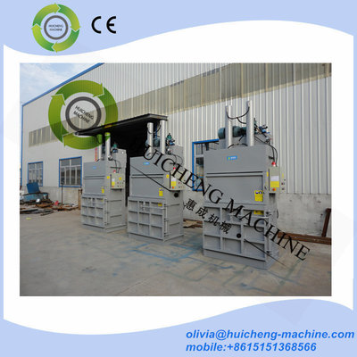 hyraulic vertical waste paper cardboard plastic press baler machine baling machine