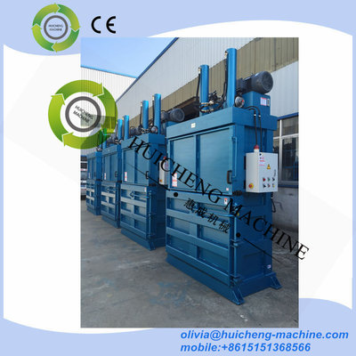 hyraulic vertical waste paper cardboard plastic press baler machine baling machine