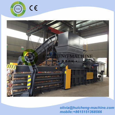 PLC control full automatic hydraulic waste paper cardbaord PET bottle baling press machine