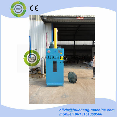 HUICHENG VD40 Hydraulic Metal Drum Compress Baler/ Vertical Drum Barrel Press Baler /Flattener/Crusher/Compactor