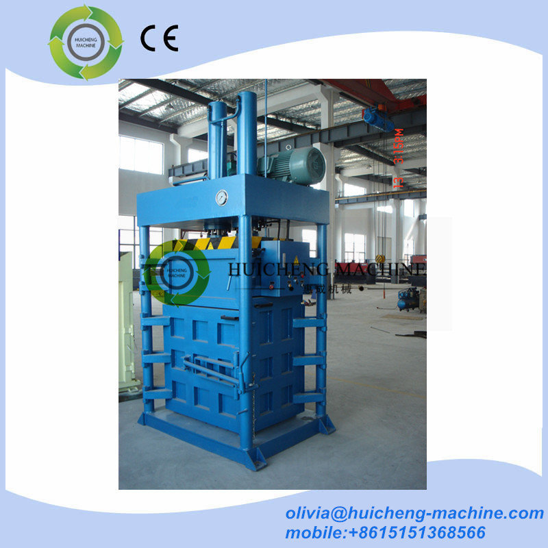 Four doors opening vertical hydraulic baler hay press machine/Electric vertical hydraulic cotton baler machine