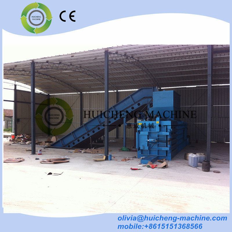 Horizontal Cardboard Baler/manual tie Plastic Bottle Baler/PET bottle baling machine/horizontal corrugated Box baling