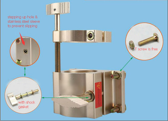 China Spindle clamp Dia 80mm aluminum mounts/fixture chuck bracket holder supplier