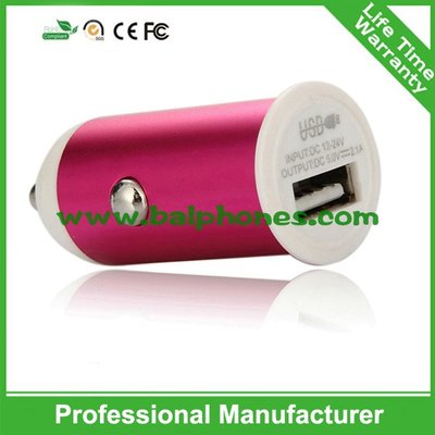 5V 1A Aluminum single usb car charger for iphone samsung