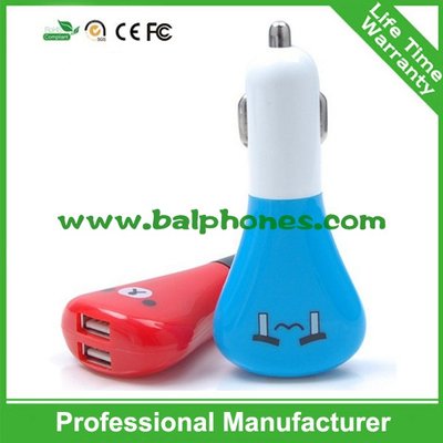 2015 New products Portable micro car charger usb dual usb car charger