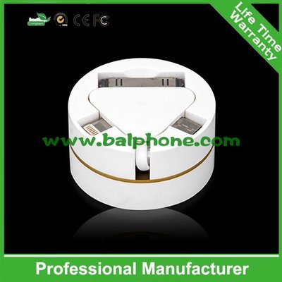 universal usb cable 3 in1 retractable usb cable charge and data cable 3 in1 retractable