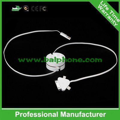 universal usb cable 3 in1 retractable usb cable charge and data cable 3 in1 retractable