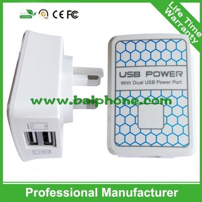 4USB Port Wall Charger for iPad ,4 USB Travel Charger for Samsung,Wall Plug Charger