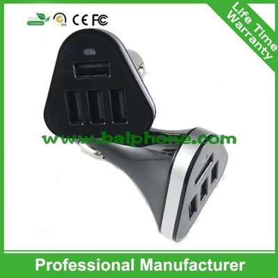 CE,ROHS,FCC Approved 4 port usb car charger,ODM/OEM quick deliver power sockets