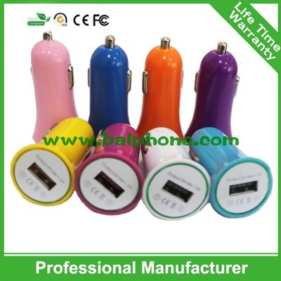 Single USB small horn car charger