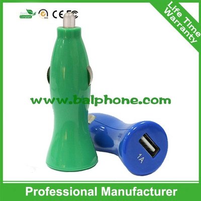 universal mini multiple mobile phone 1 port car charger , CE&FCC certified single usb car