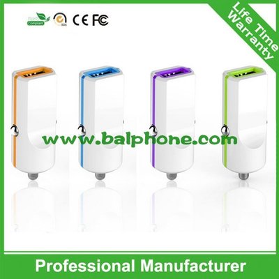 Private mode single mini usb car charger for samsung iphone mobile phone