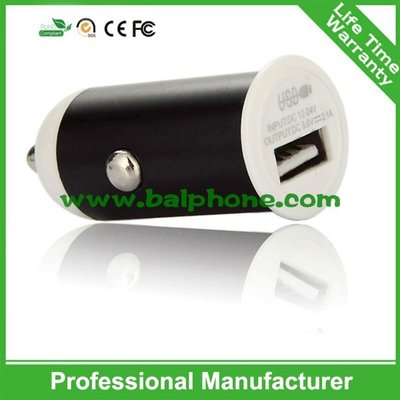 5V 1A Aluminum single usb car charger for iphone samsung