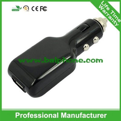 New Steel Ball Single Port Promotional Mini USB Car Charger with different colors