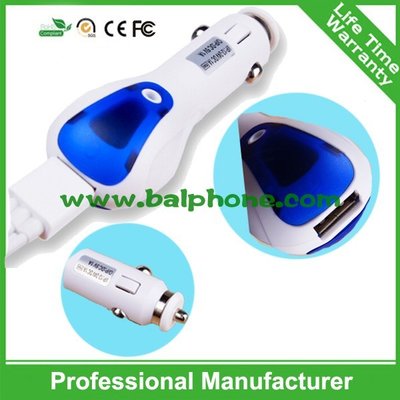 External Brandy USB Car Charger for ipod/Ipad