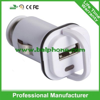 5V 1A Single USB car charger for smartphone
