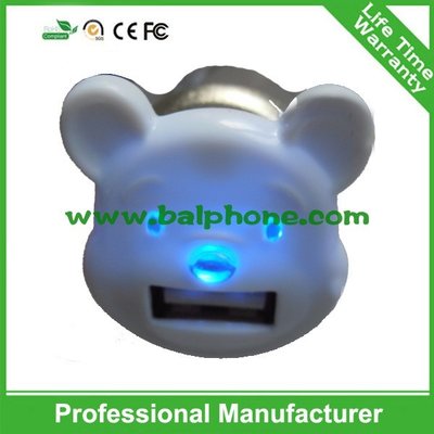 mini cartoon 5V 1A Single USB car charger for android