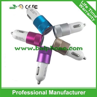 Fashion and high quality dual usb car charger 2.1A CE,RoHS,FCC