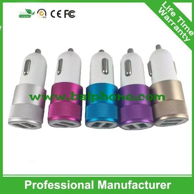 Fashion and high quality dual usb car charger 2.1A CE,RoHS,FCC