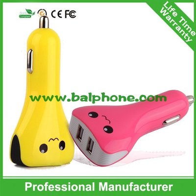 2015 New products Portable micro car charger usb dual usb car charger