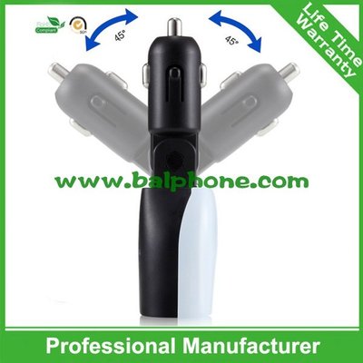 Mini and Stylish USB Car Charger 2.1A for Truck and Car 12-24V Up to 12 Color Combination