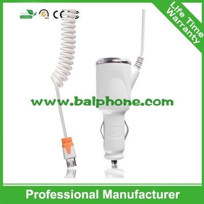 Fashion with cable car charger for iphone5/iphone4/HTC/Sumsung cellphone