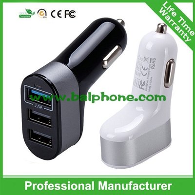 5V 5.1A 3 port USB Car Charger ,3usb car charger,3usb travel charger for iphone 6 for ipad