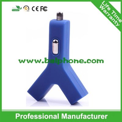 special USB Y style product dual usb car charger for mobile phone