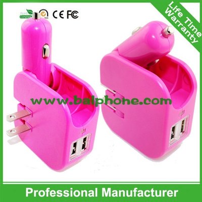 Hot Sale 3-in-1 Car, Travel and USB Charger for iPhone 6