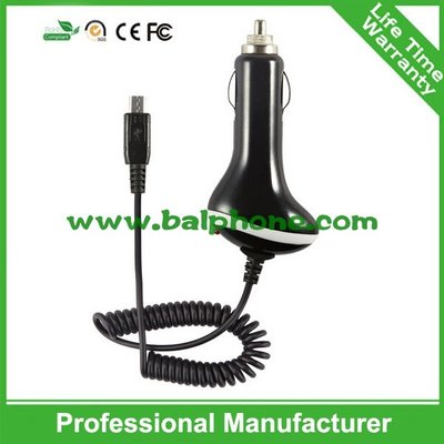 Cheap price Drumstick Car Charger For Iphone 4 4s With Cable Black/white Color