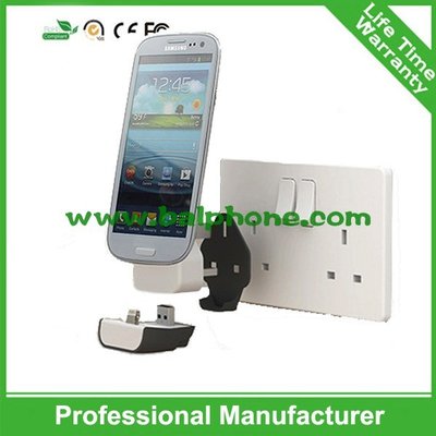 2015 New design USB wall charger with mobile phone holder