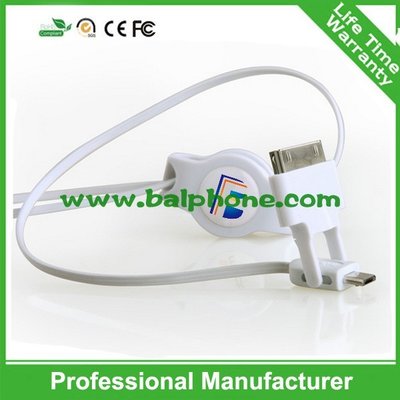 wholesale retractable usb cable for iphone 4 extension retractable usb cable