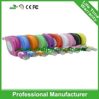 wholesale retractable usb cable for iphone 4 extension retractable usb cable