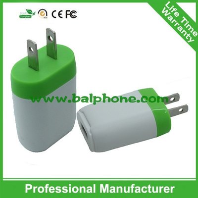 Single USB travel charger ,1A Wall Charger shenzhen Factory supplied