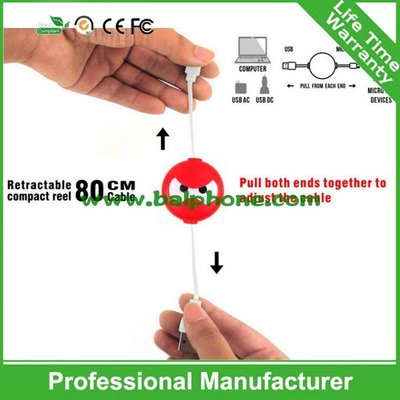1m ew retractable cable with hello kitty
