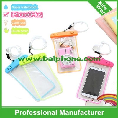 2015 new arrival pvc phone waterproof case for iphone 6